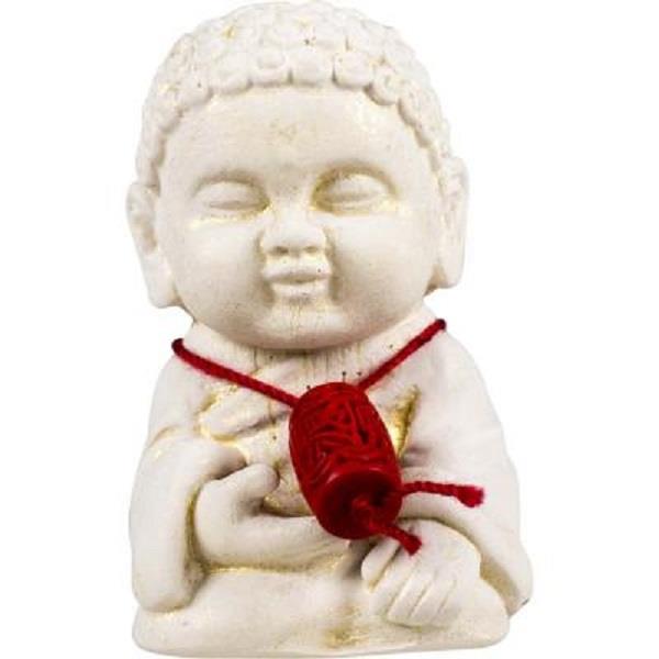 Statue Buddha Gypsum Good Fortune | Earthworks - Earthworks Simple ...