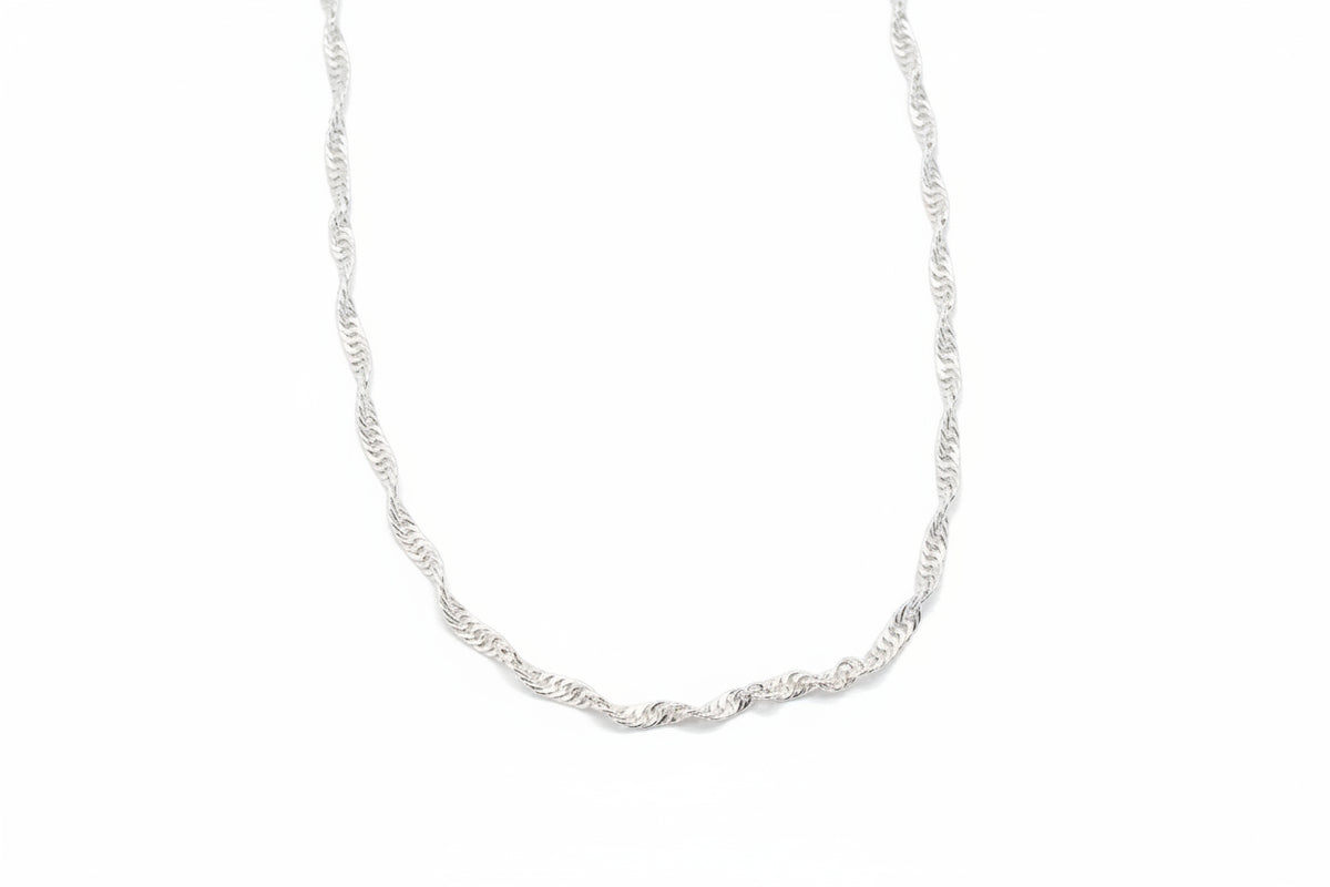 20" Sterling Silver Chain Sing | Earthworks - Earthworks Simple ...