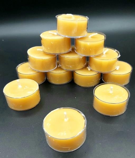 Beeswax Single Tea light | Earthworks - Earthworks Simple Spiritual ...